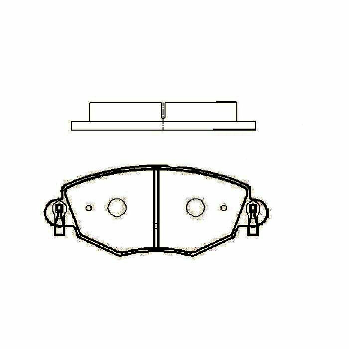 Колодки тормозные дисковые для FORD MONDEO / JAGUAR X-TYPE, передние / CTR GK0186