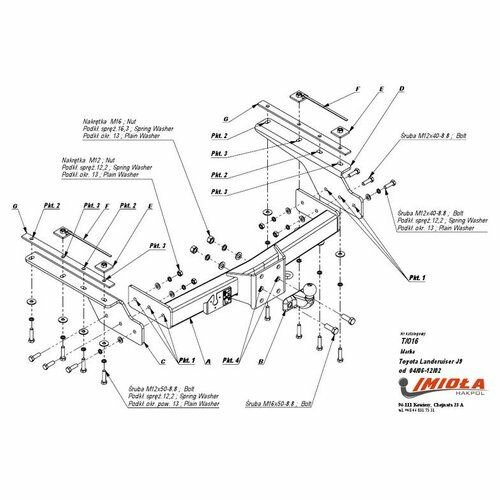Фаркоп HYUNDAI (i 30 II estate) IMIOLA t016
