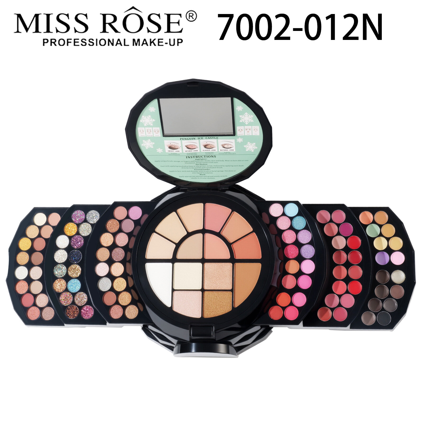 Палетка макияжа MISS ROSE 7002-012N стандартный набор