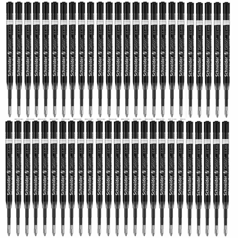 Стержни для ручек Schneider G2 Gelion 0,5 мм Черный, 50 PCS Black Refills