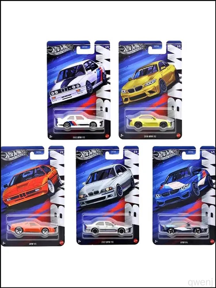 Машинка Wheels Celebration Assort - BMW M Series, BMW , M1, M2, M3, M4, M5.