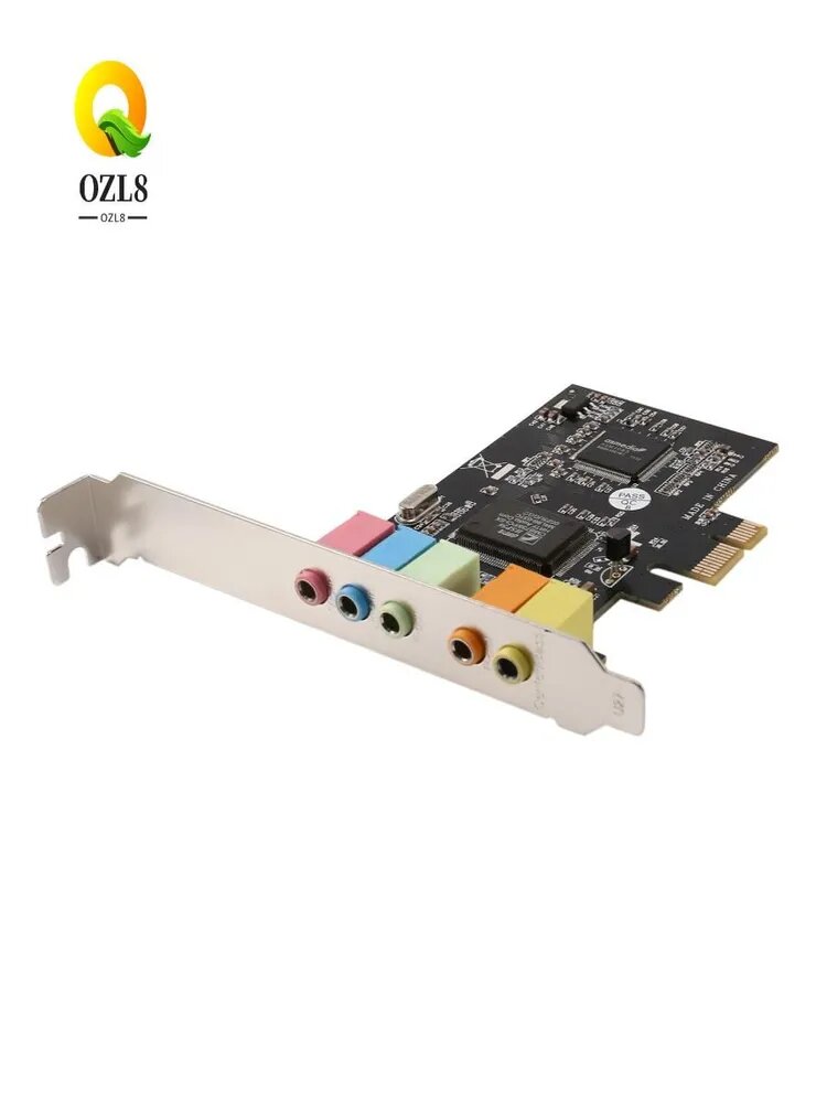 (E O X A) Звуковая карта PCIe PCI-E X1 CMI8738 Чип 32/64 бит Стерео 5.1-канальная настольная встроенная звуковая совместим с ПК