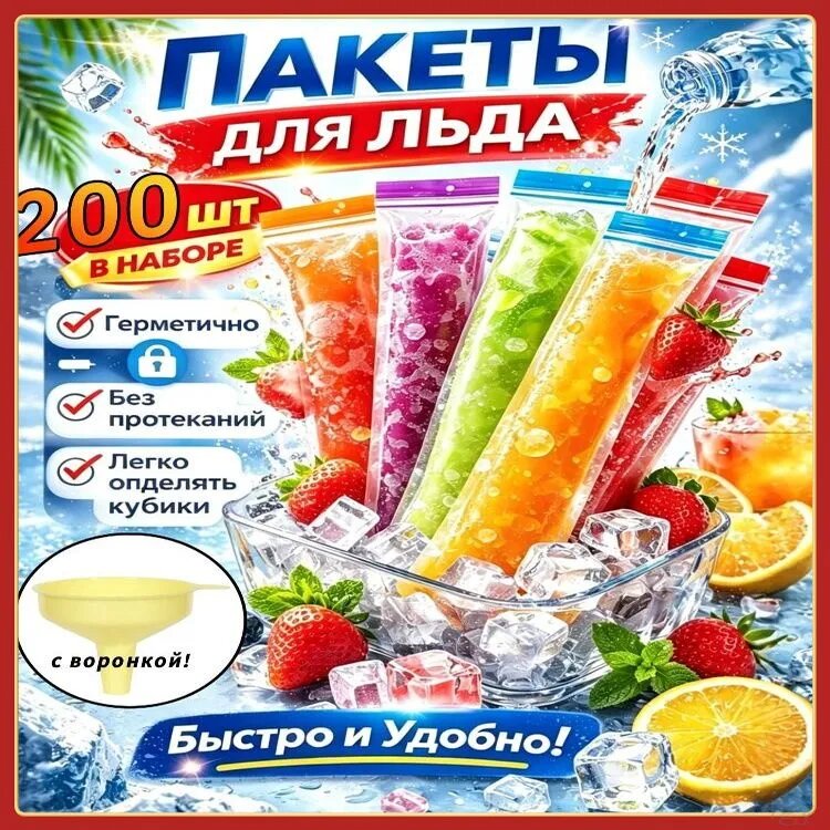 Форма для льда, 200 шт