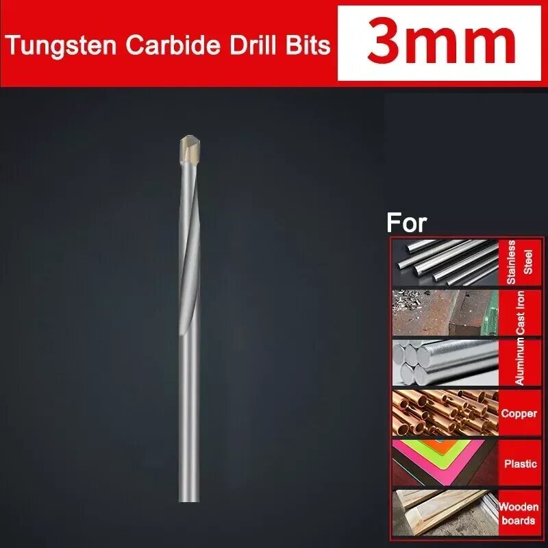 Спиральные сверла из карбида вольфрама 3-16 мм 3mm(10Pcs)