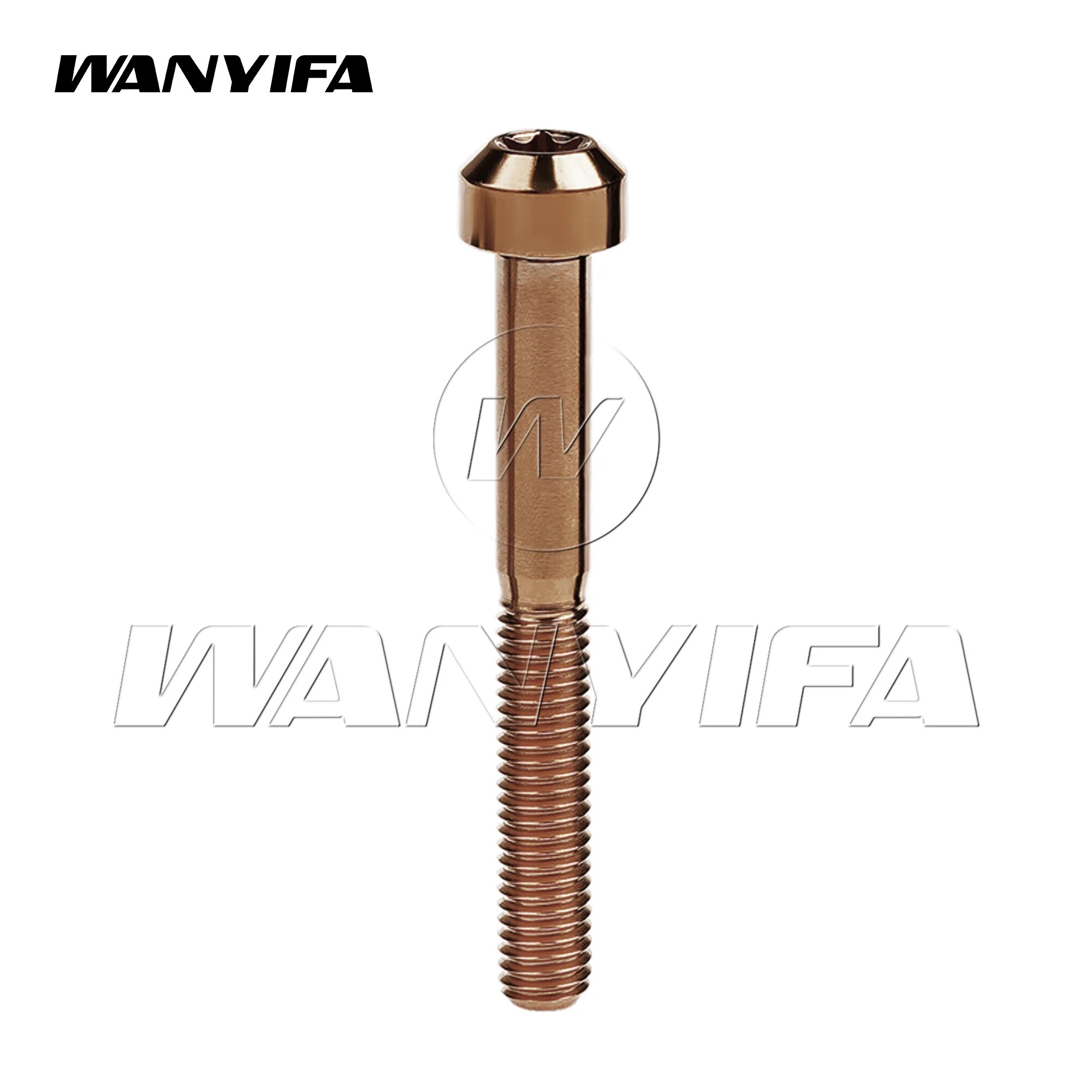 Wanyifa титановые болты M5/M6 с фаской головкой Torx для велосипедов и Коричневый, Bronze, M6x35mm
