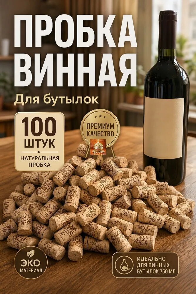 Пробка 100 шт. — фото 1