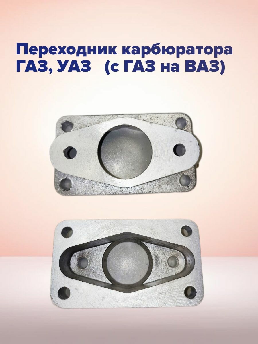 Переходник карбюратора ГАЗ, УАЗ на 2-х камерный ВАЗ