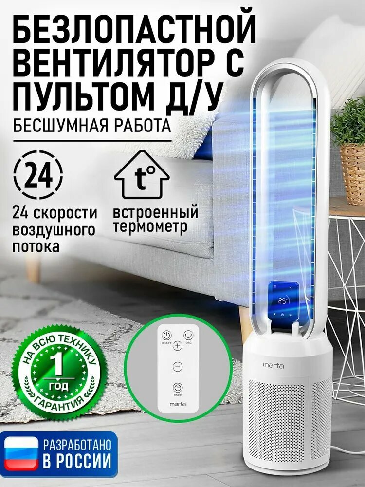 Напольный вентилятор MT-FN5012A, белый