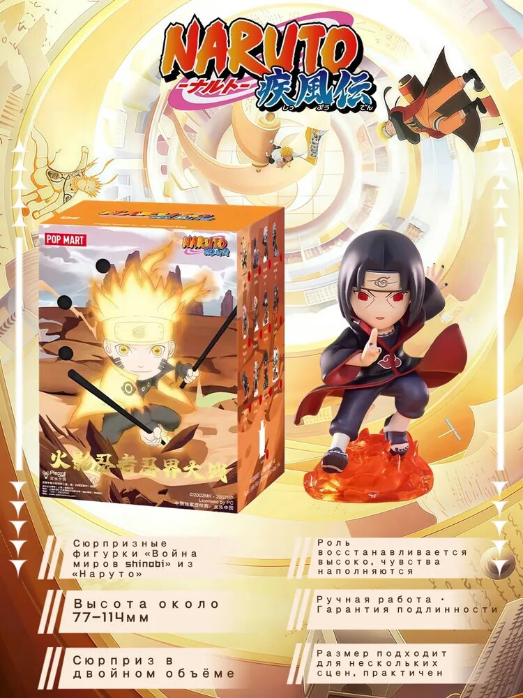 Сюрприз-боксы с фигурками серии (Наруто: Война миров shinobi) ---- мерчандайз аниме