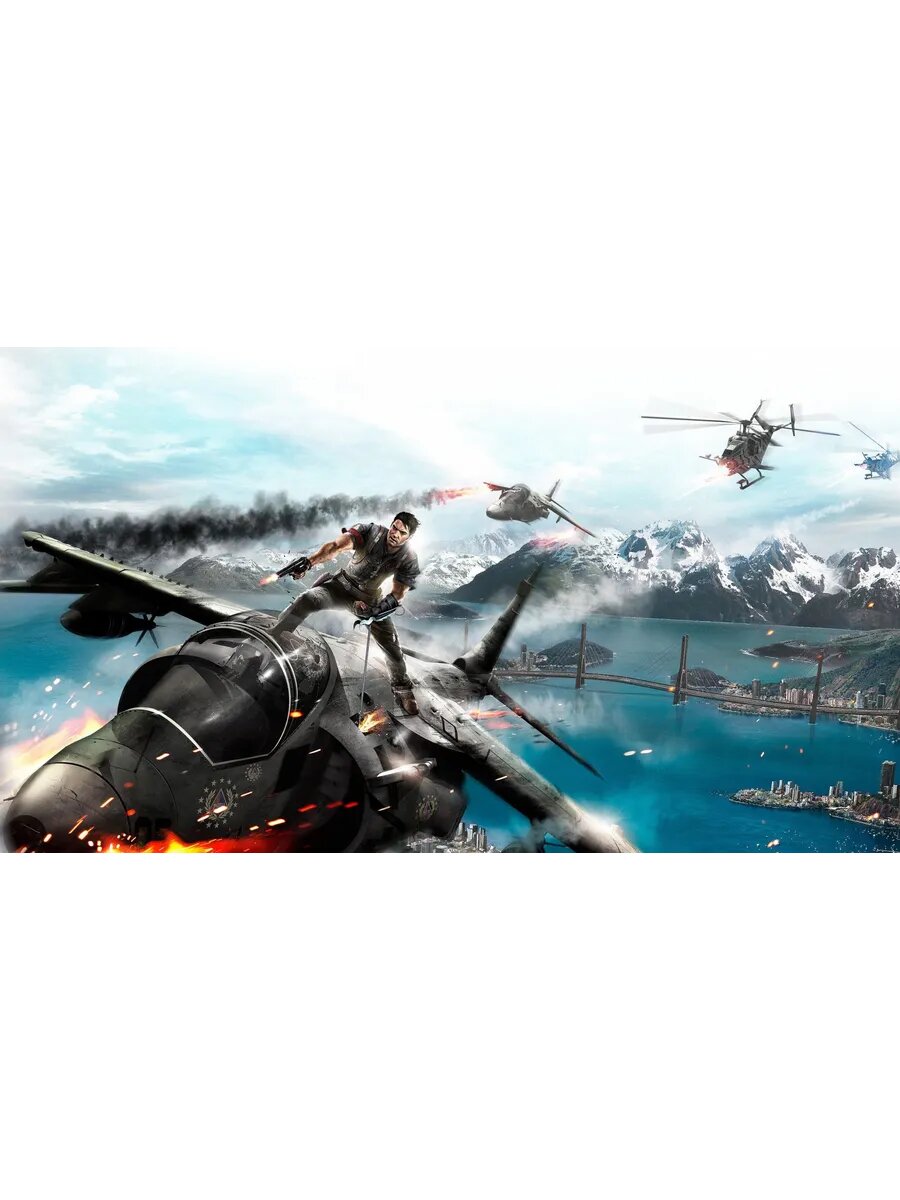 Плакат "game, заставка just cause 2" А3