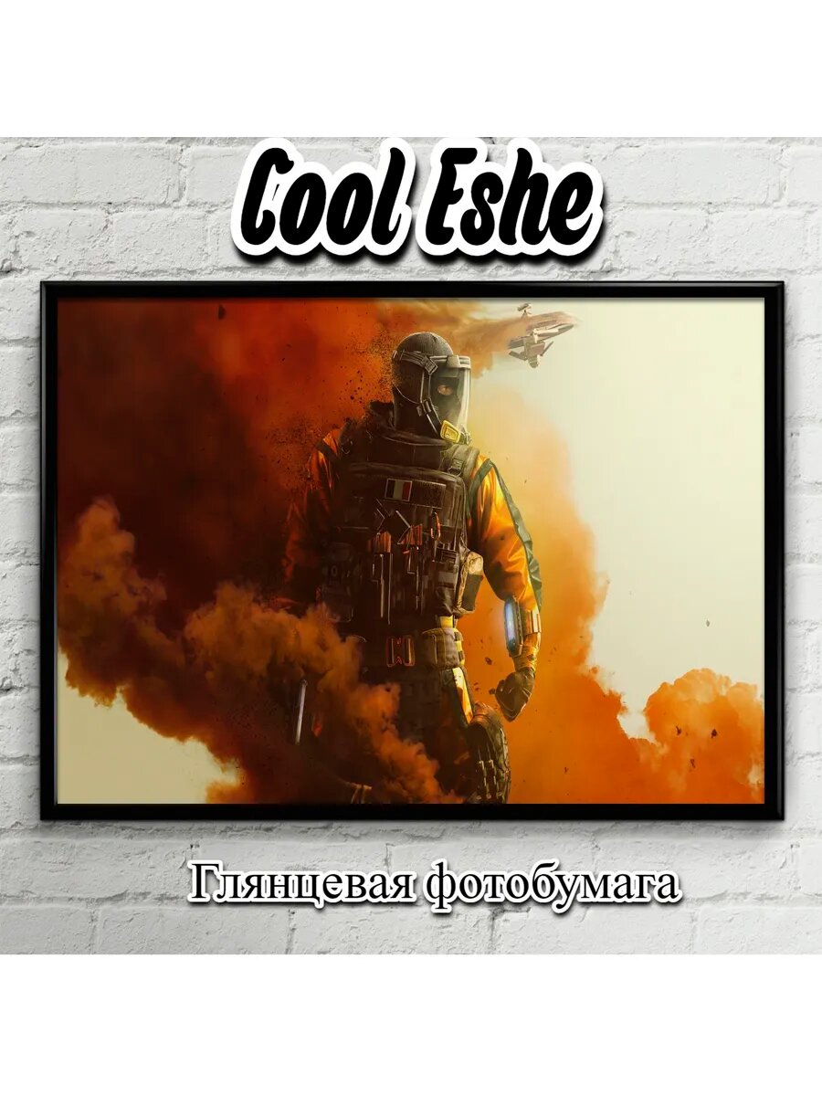 Постер "french operator lion rainbow six siege operation" А2