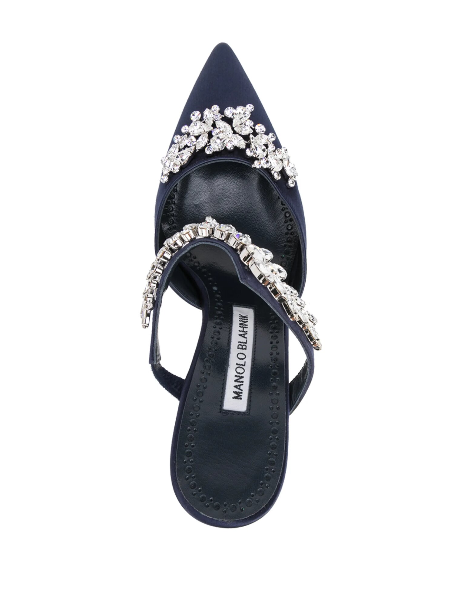 Мюли Manolo Blahnik Lurum 90, размер 41, синий — фото 1