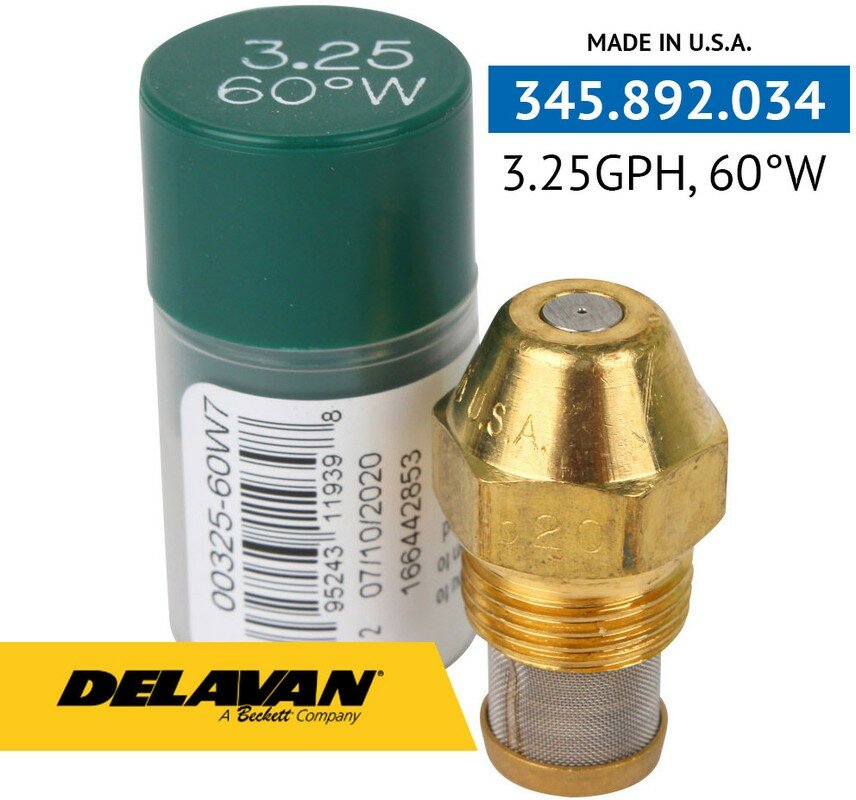Топливная форсунка Delavan 3.25GPH, 60W (7) 00325-60W7
