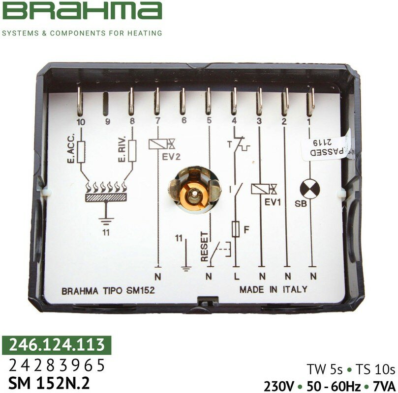 Блок управления горением Brahma SM152N.2 24283965