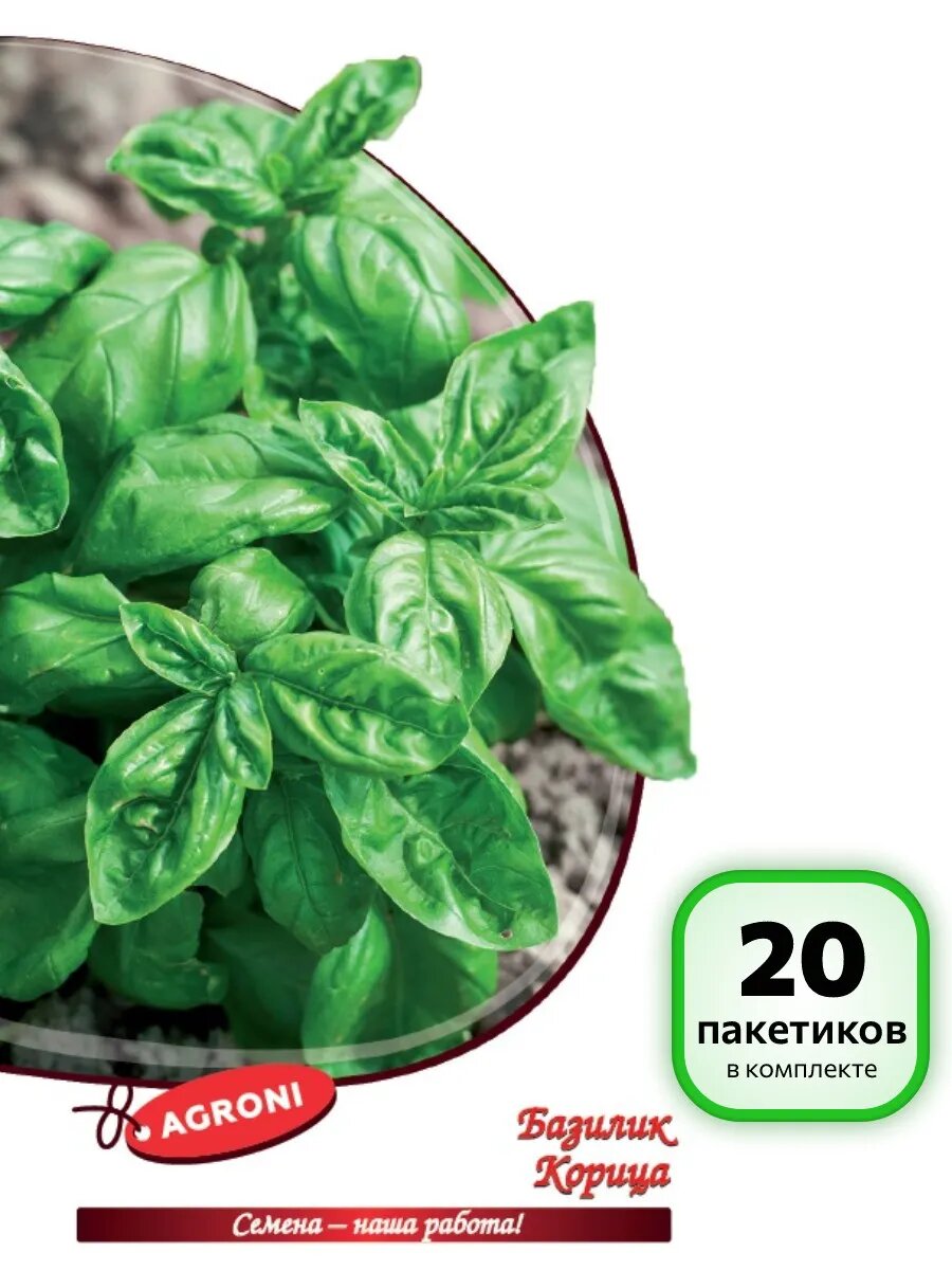 (20 шт.) - Семена Базилик Корица (0,4г)