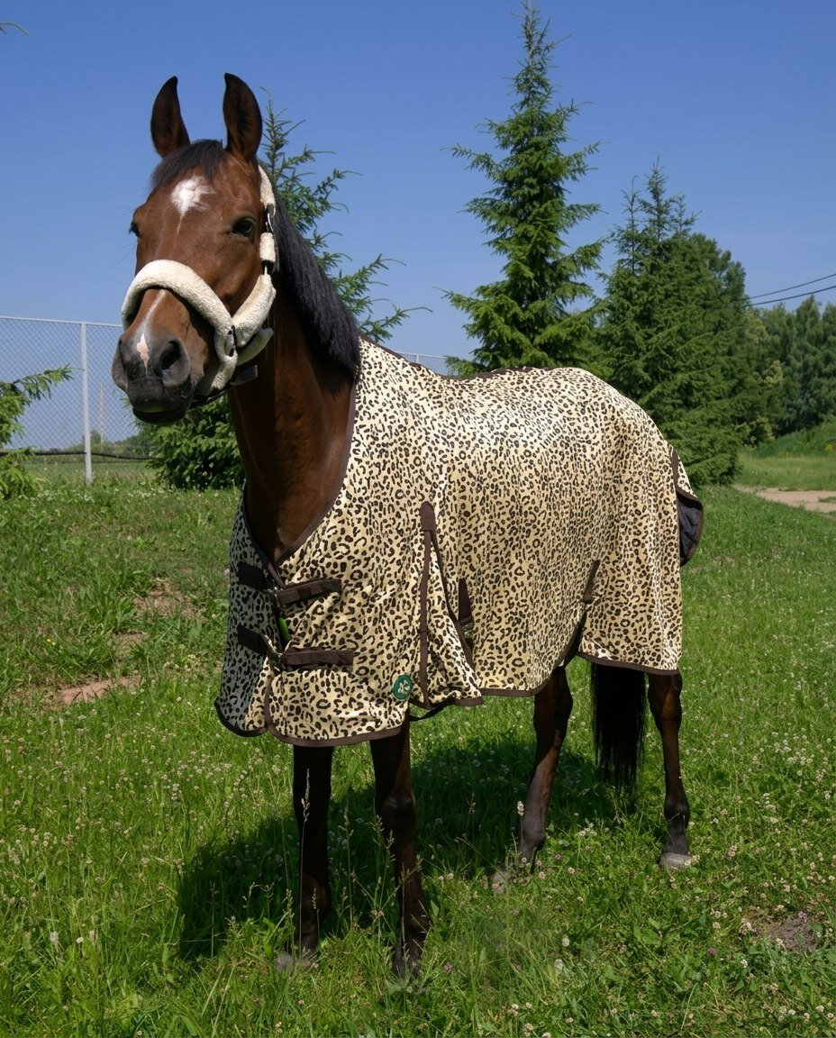Антимоскитная попона Лео HorsePlanet