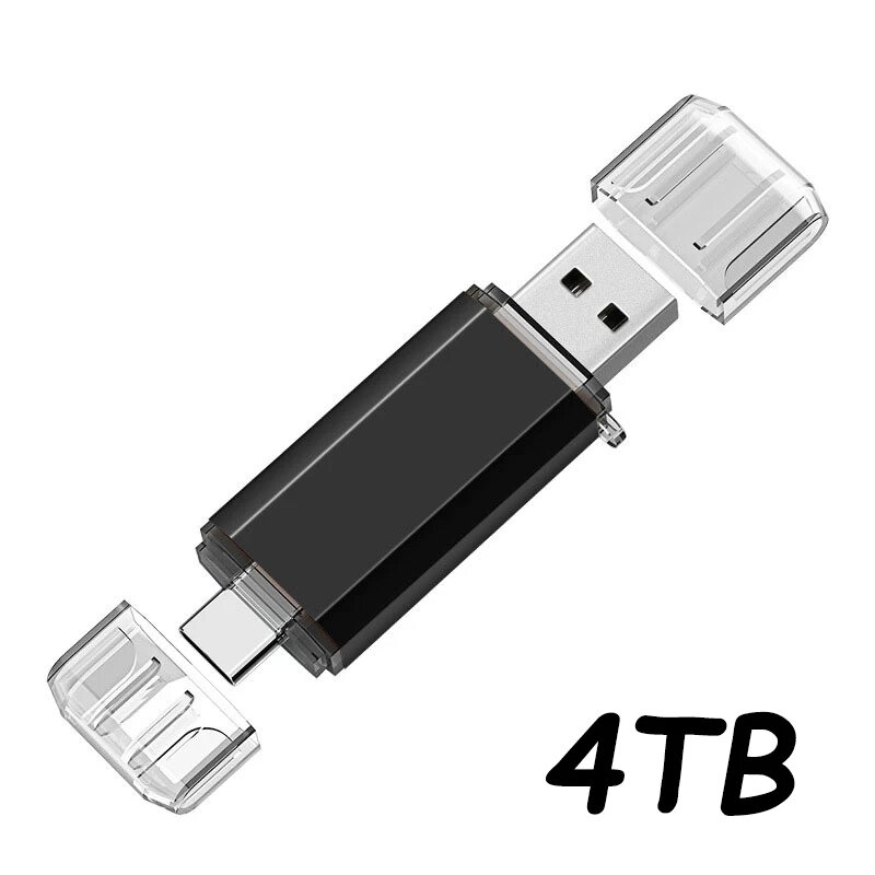 Новый USB-накопитель OTG 3.0 Type-C на 16 ТБ для iPhone, 8 ТБ, 4 ТБ, 2 ТБ, 1 ТБ, флешка для Samsung, Huawei, Xiaomi, Android, ноутбуков, карта памяти