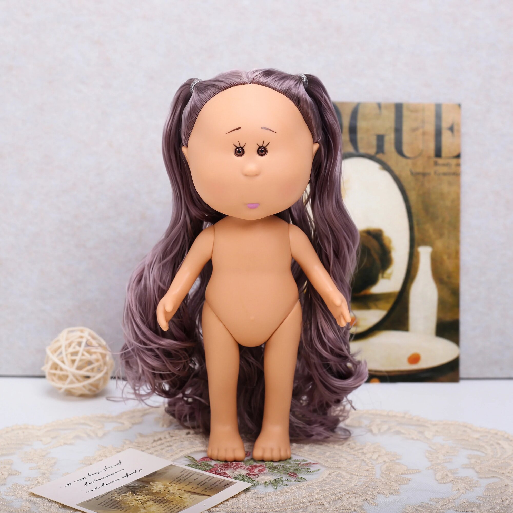 Кукла виниловая 24 см, Doll13, для творчества