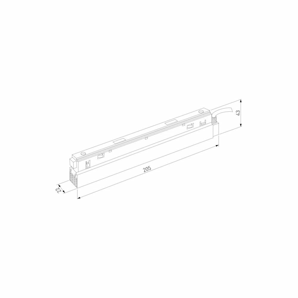 Блок питания Elektrostandard Slim Magnetic 100W 95041 a057212 — фото 1