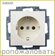 Розетка SCHUKO 20 EUC-92 (слоновая кость) Basic 55 ABB