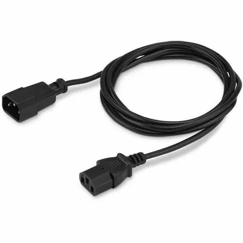 Кабель KingPrice IEC C13 IEC C14, 1,5 м, черный (KP-PC-C13-C14-1.5M)