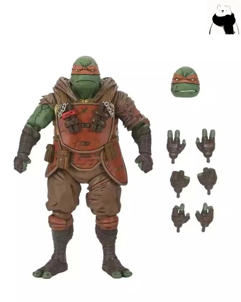 Коллекционная Фигурка МикеланджелоЧерепашки-ниндзя NECA 54373 Teenage Mutant Ninja Turtles: The Last Ronin MICHELANGELO 18 CM