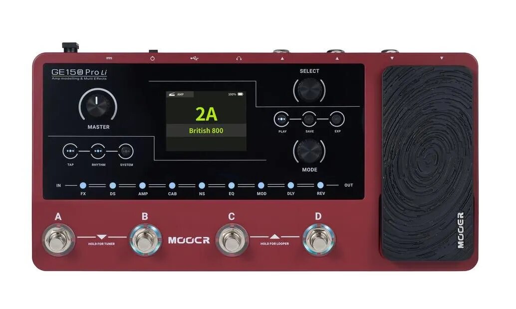 Гитарный процессор эффектов Mooer GE150 Pro Li