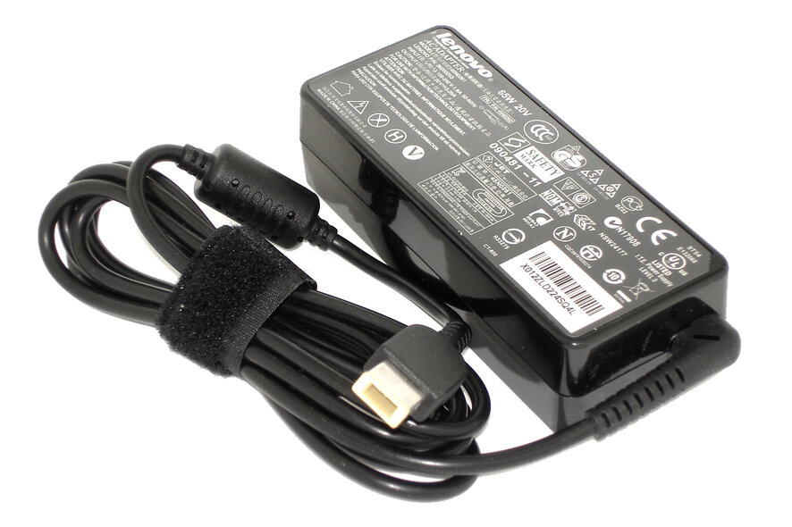 Блок питания (сетевой адаптер) для ноутбуков Lenovo 20V 3.25A 65W rectangle (прямоугольный)