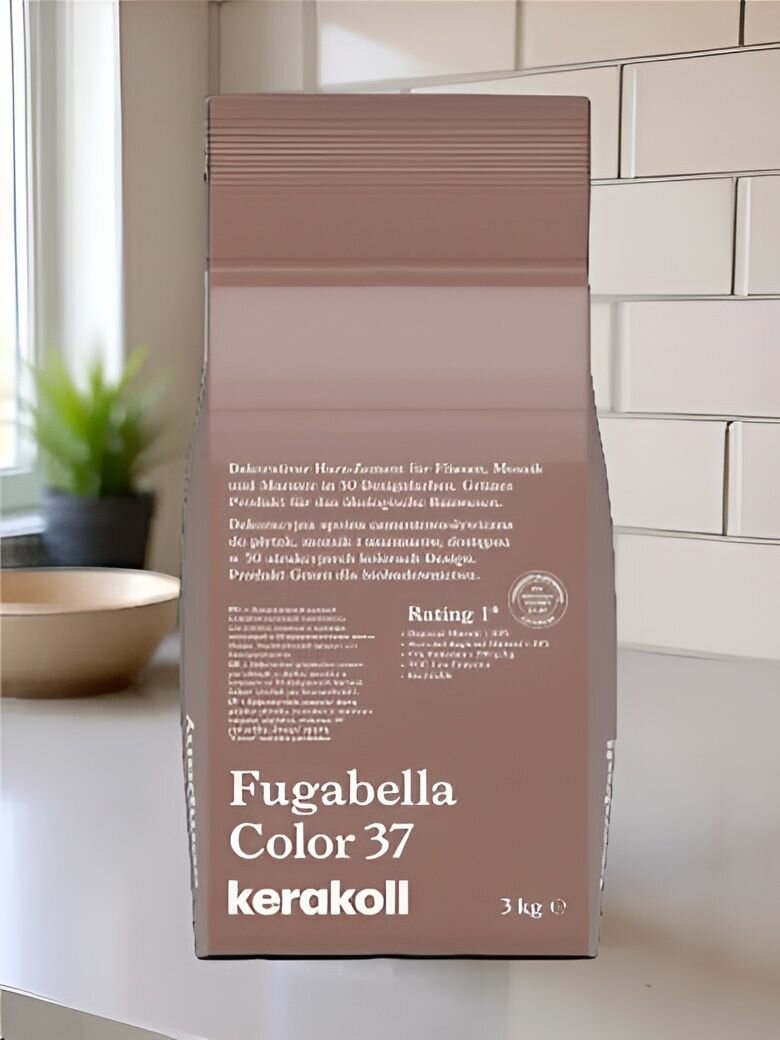 Затирка для плитки полимерцементная №37 Kerakoll Fugabella Color 0-20 3кг