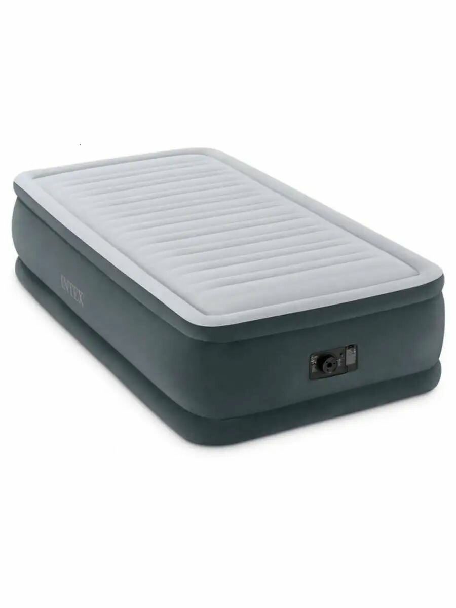 Кровать надувная INTEX COMFORT-PLUSH, 64412, серый