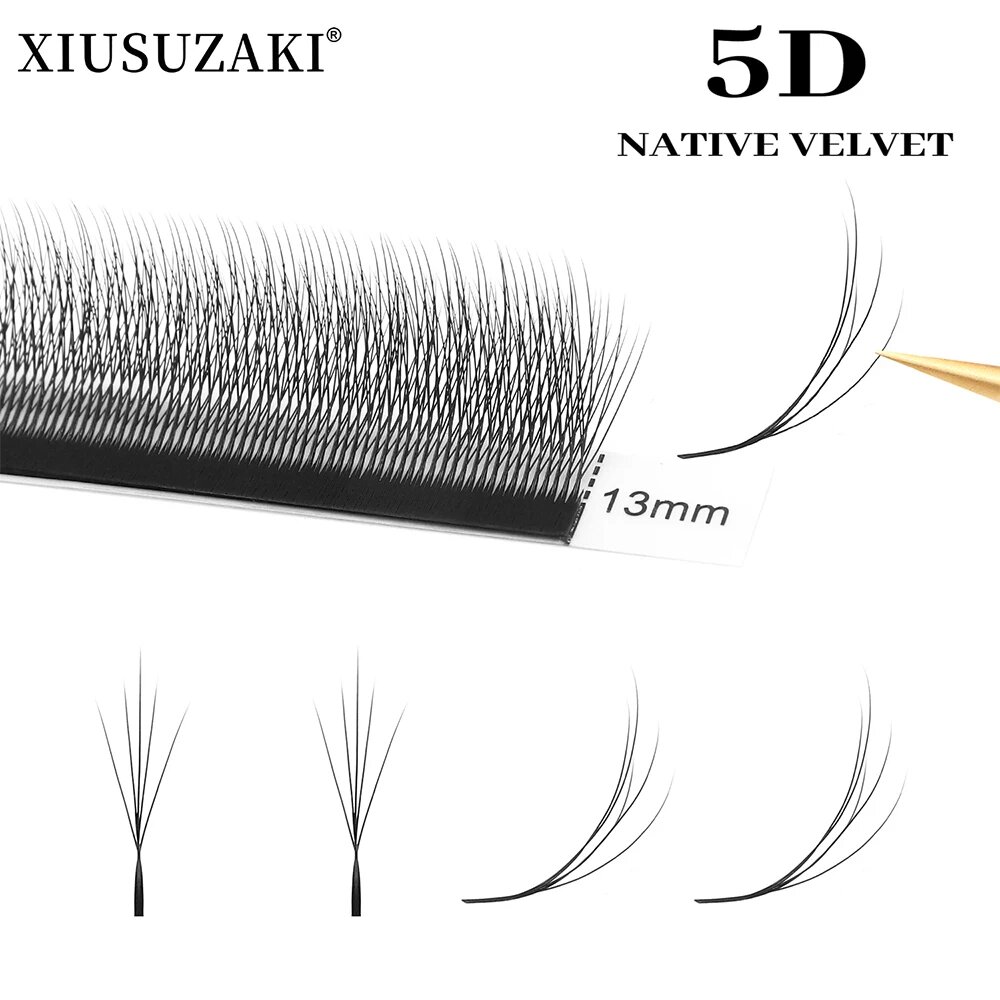 XIUSUZAKI ресницы накладные 5D W 12 мм C+D