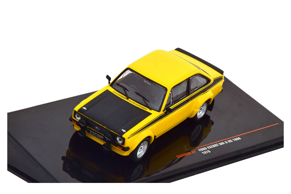 Модель коллекционная IXO Ford escort mkii rs 1800 1976 yellow/black
