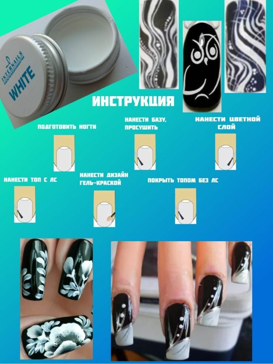 Гель-краска белая — фото 1