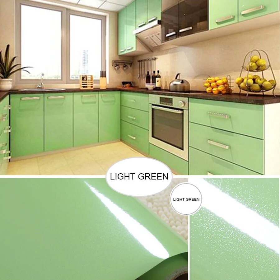 Виниловые обои Light green 3m x 40cm, самоклеящиеся