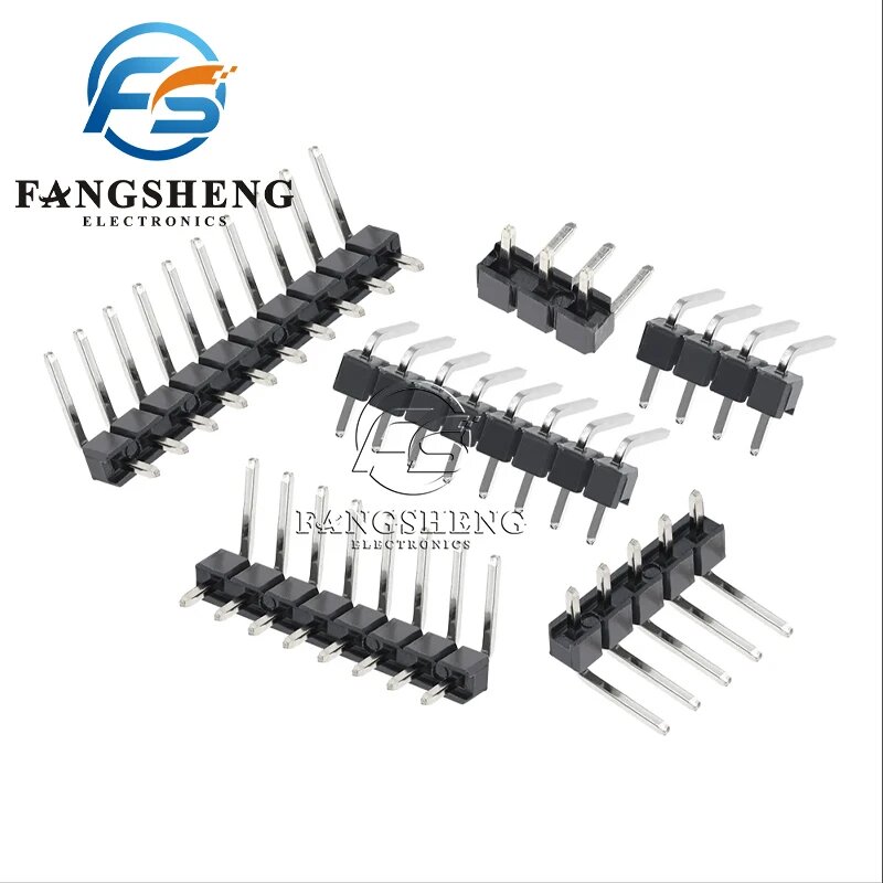 Разъем-гнездо Fang Sheng 2.54 мм 1-40 контактов однорядный угловой 3Pin, 10PCS