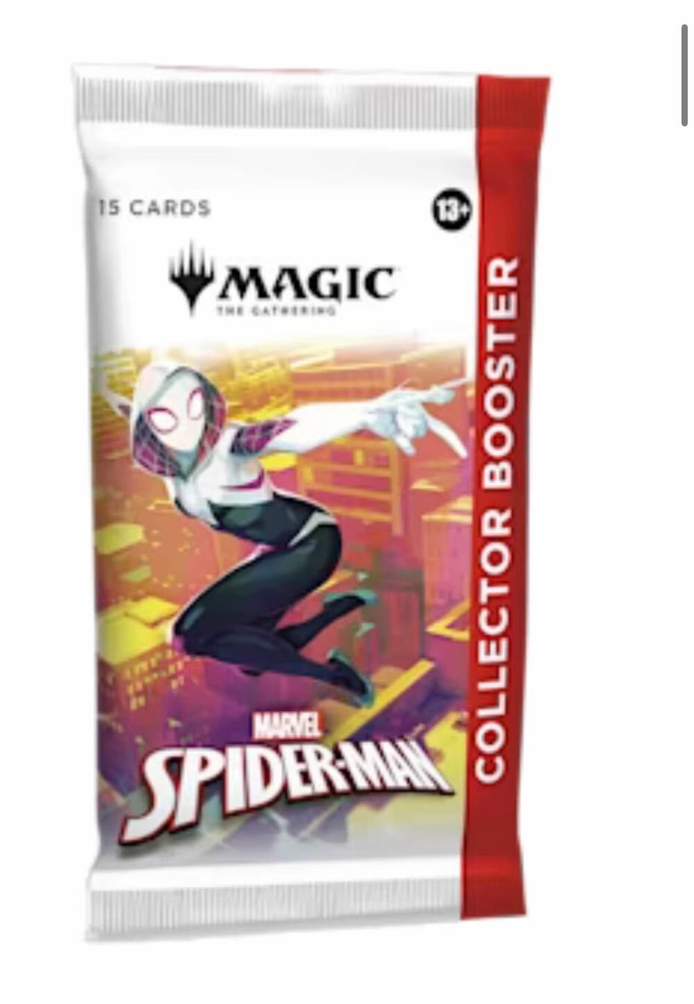 Magic: The Gathering Marvel Spider-Man Collector Booster (английская версия, 15 карт, 13+) коллекционный бустер с редкими карточками