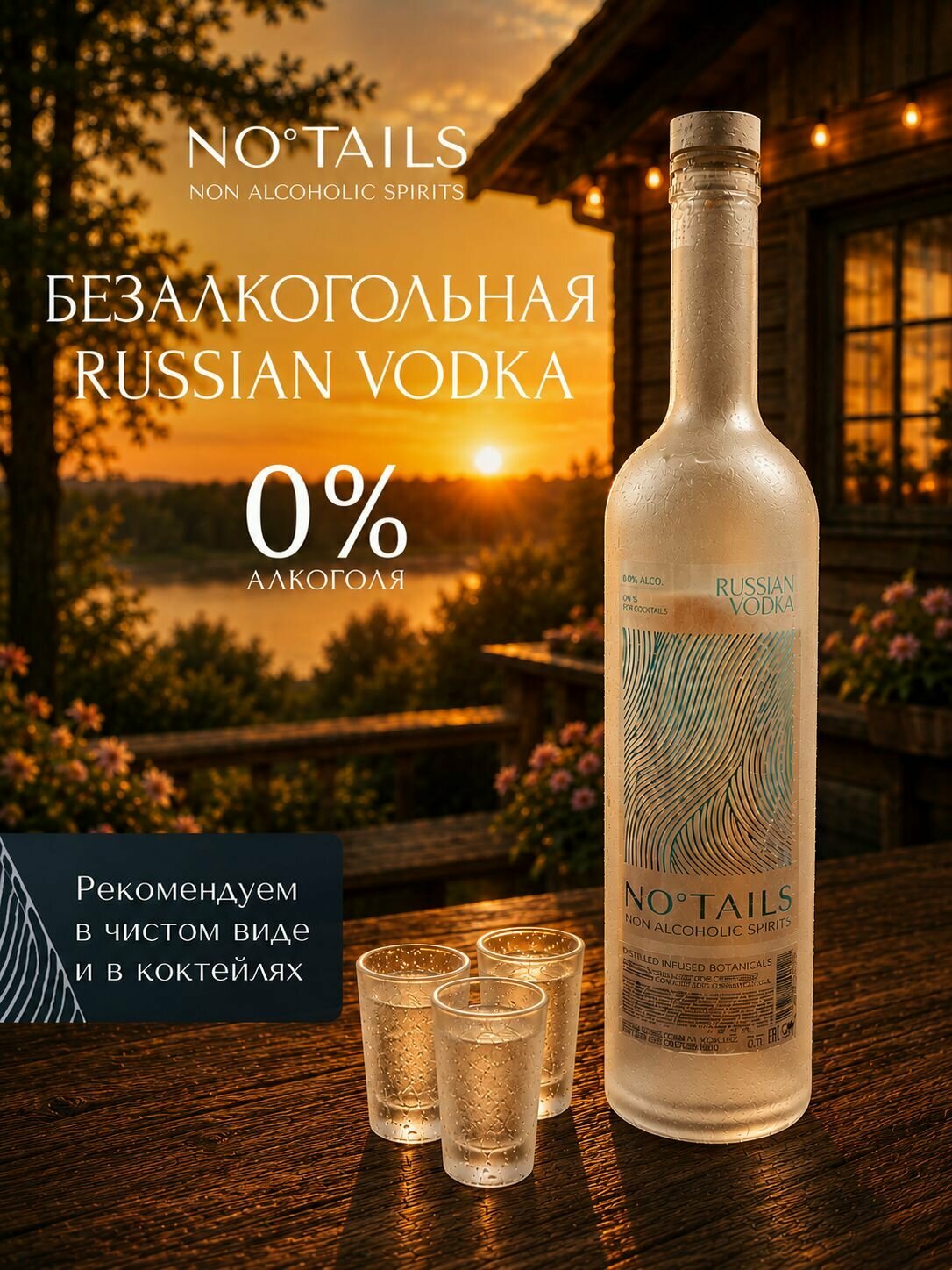 Безалкогольная Водка Vodka Notails, 700мл
