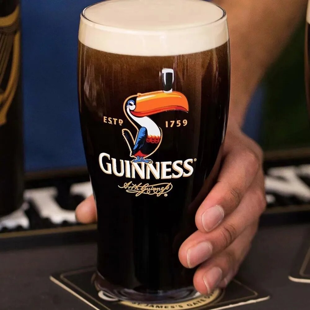 Бокал "Тукан Guinness" 500 мл, 1 шт, для пива, стекло