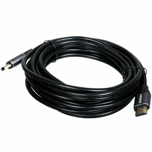 Кабель, разъемы HDMI - HDMI5 м, цвет- черный, надежный