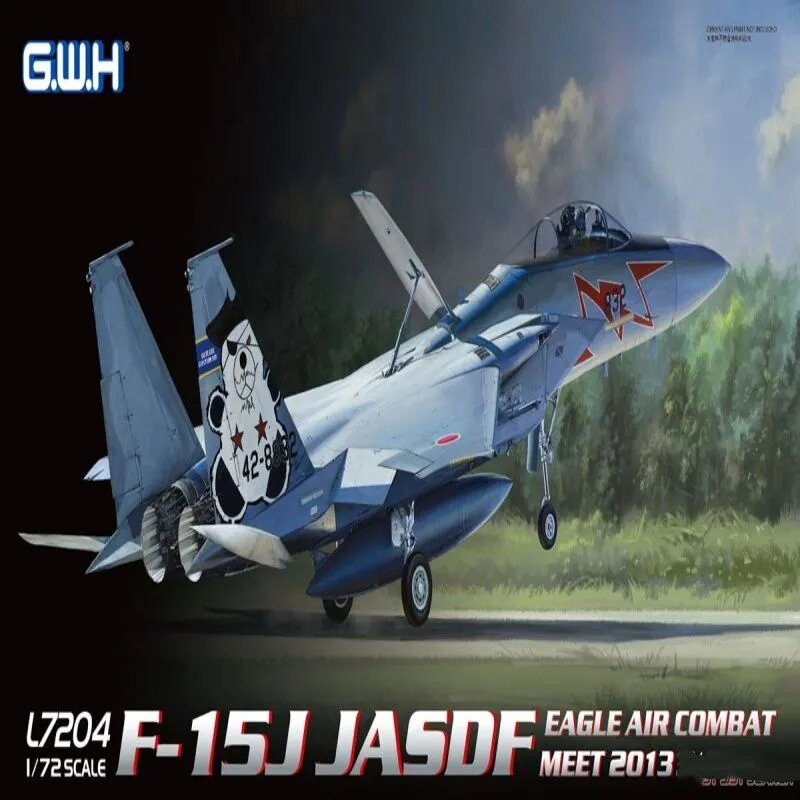 Great WaLL Hobby L7204 1/72 f-15j воздушный бой jaSdf eagLe встречать 2013 modeL kit самолеты