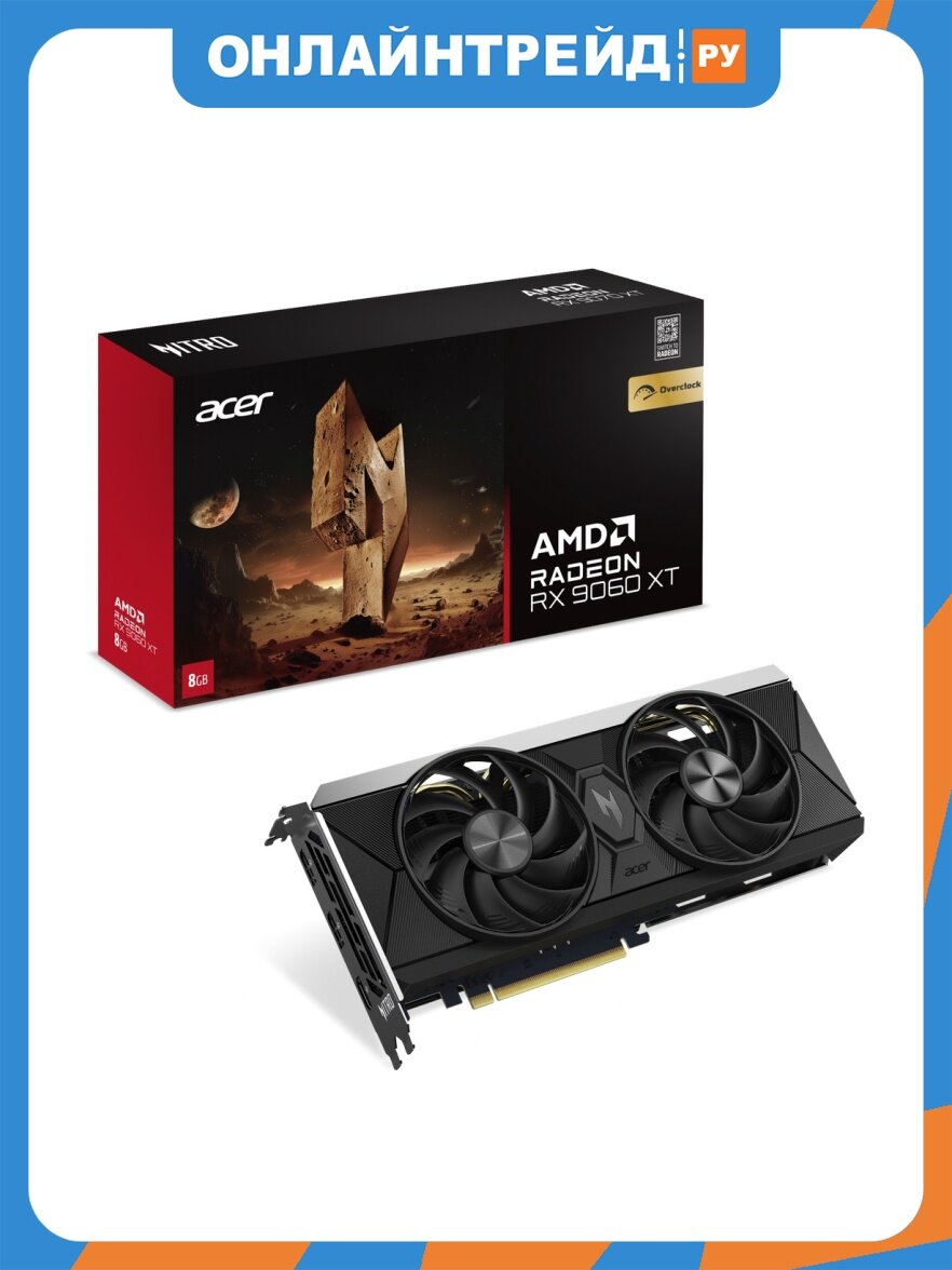 Видеокарта Acer Radeon RX 9060 XT NITRO OC 8G