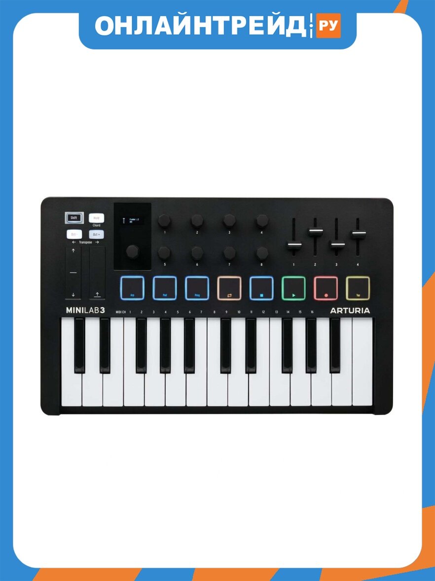 Клавиатура Arturia MIDI MiniLAB 3 Black Edition