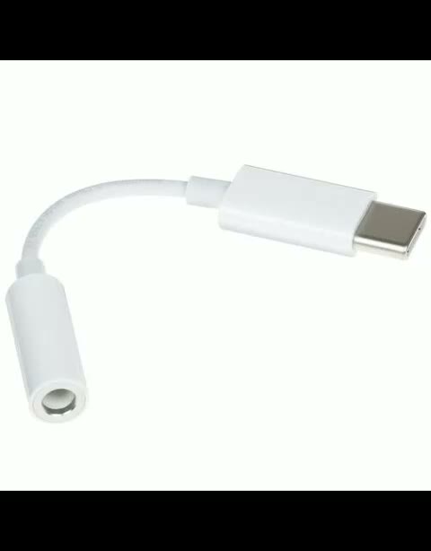 Кабель USB Type-C - jack 3.5 мм белый — фото 1