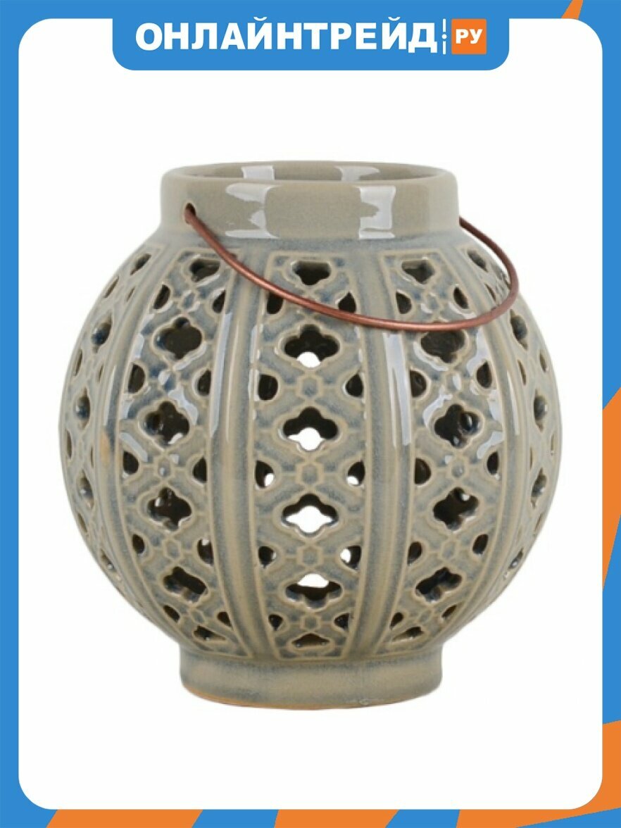 Фонарь под свечу Garden Light керамический YSE-712-B-643C