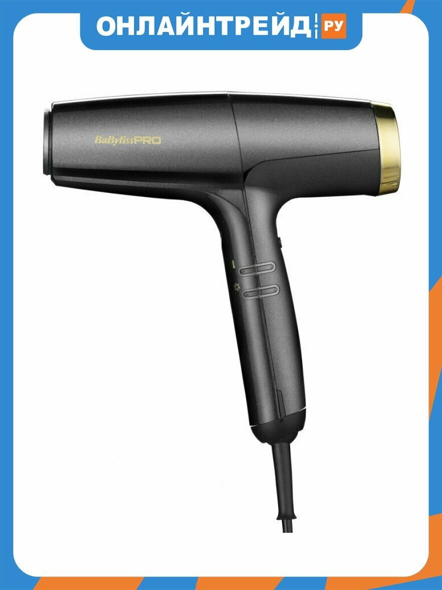 Фен Babyliss Pro Falco Grey/Gold BAB8550E