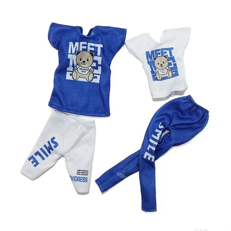 2 комплекта/лот королевской голубой одежды для кукол Барби и Кен