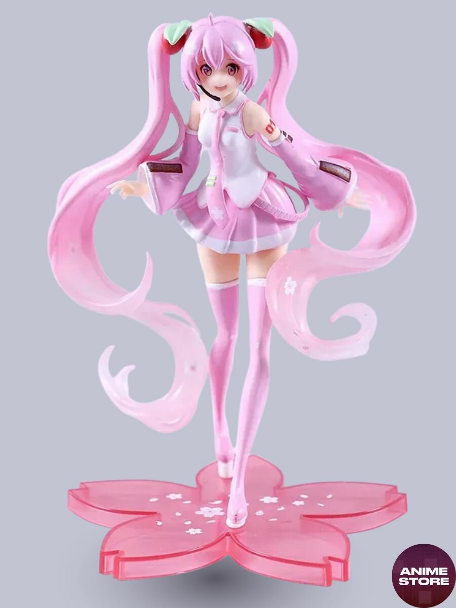 Фигурка 3D Мику Хацунэ Сакура (Miku Hatsune Sakura) 20 см (коробка) — фото 1