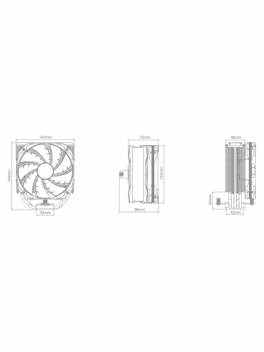 Кулер для процессора Deepcool AS500 (R-AS500-BKNLMN-G) — фото 1