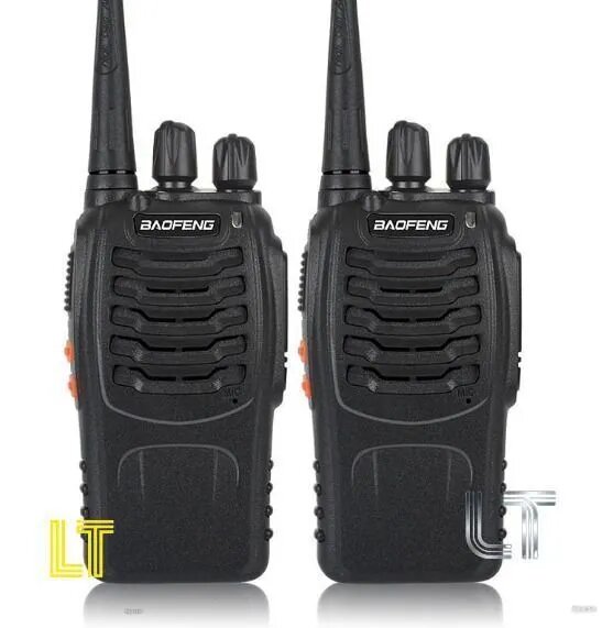 Комплект раций Baofeng BF-888S, 2 шт, 5 Вт, UHF 400-470 МГц, до 10 км, коричневый — фото 1