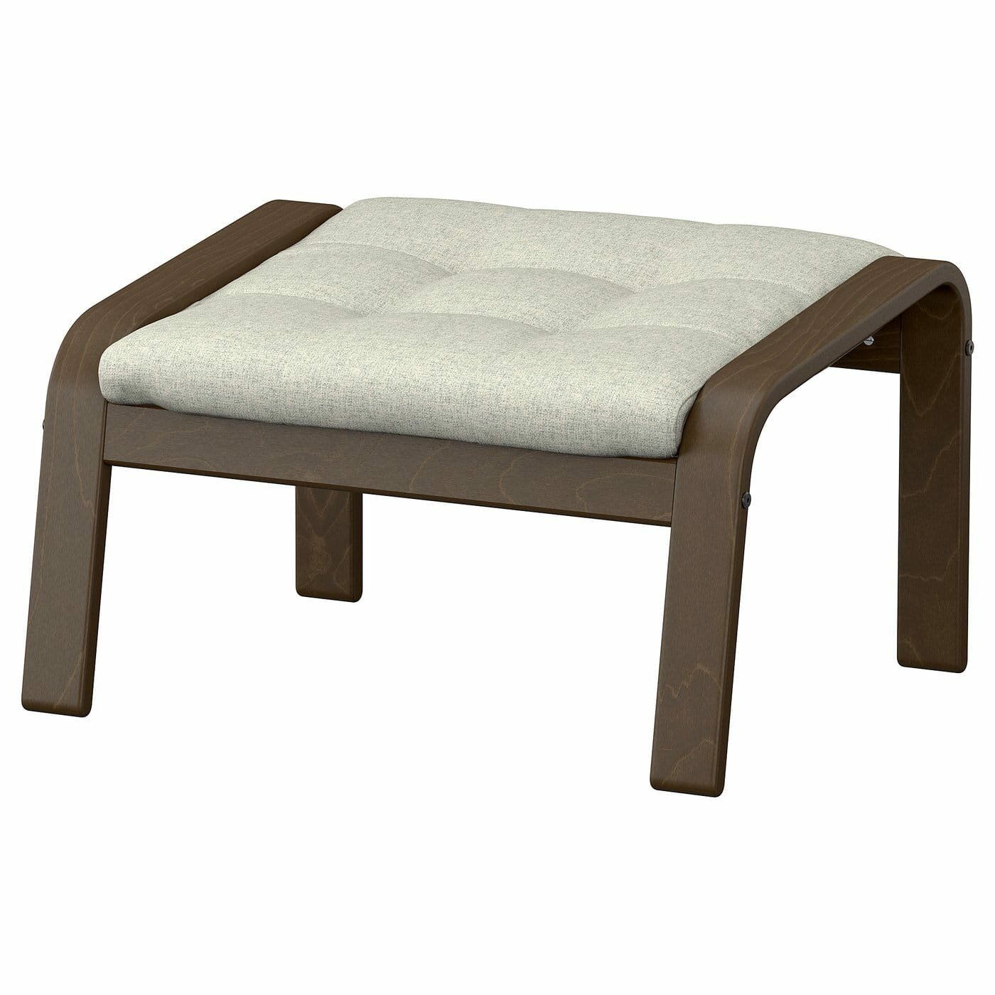 Пуф IKEA PO NG, орех, бежевый 996.254.28